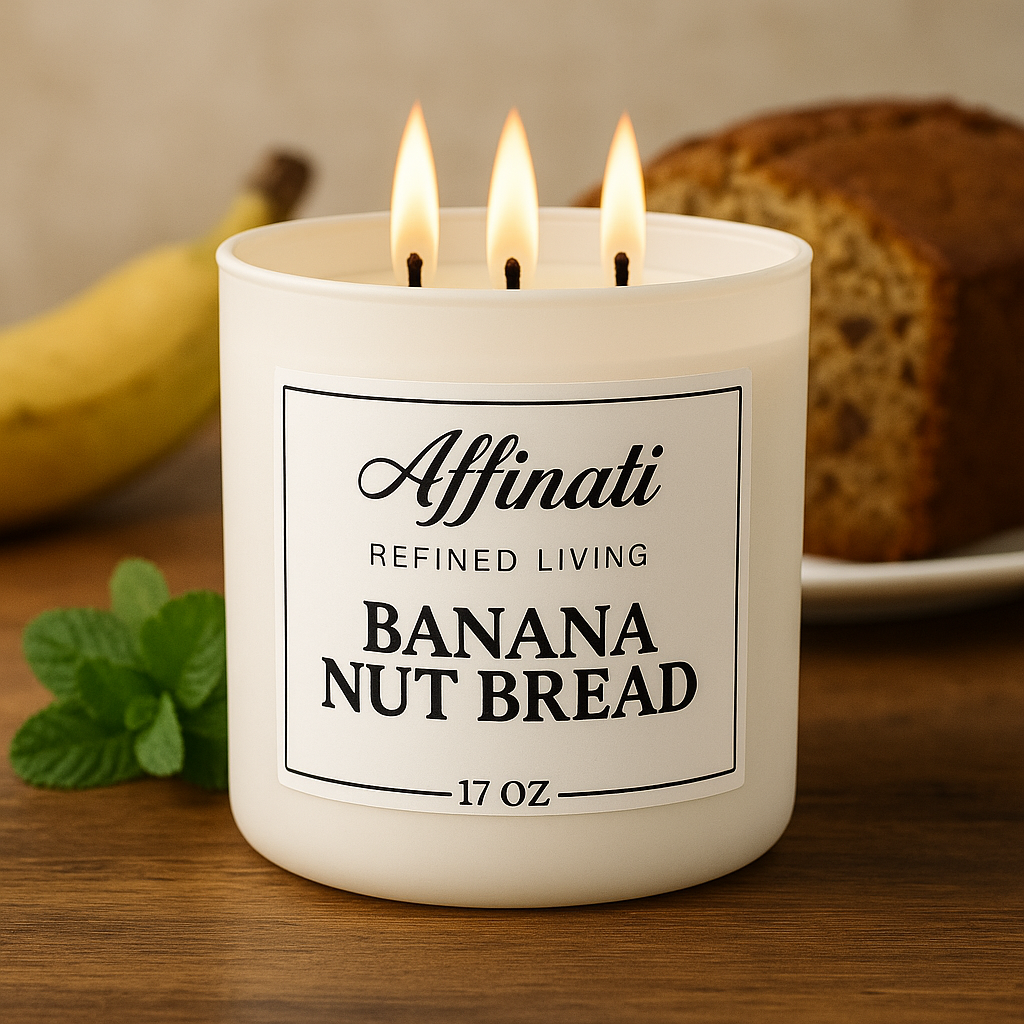 Banana Nut Bread Candle: The Sweet Scent of Home-Baked Comfort – Affinati