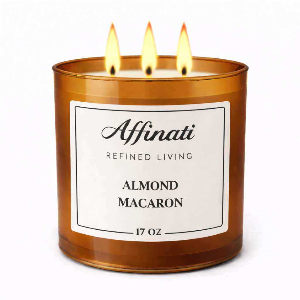 3-Wick Almond Macaron Candle – Affinati
